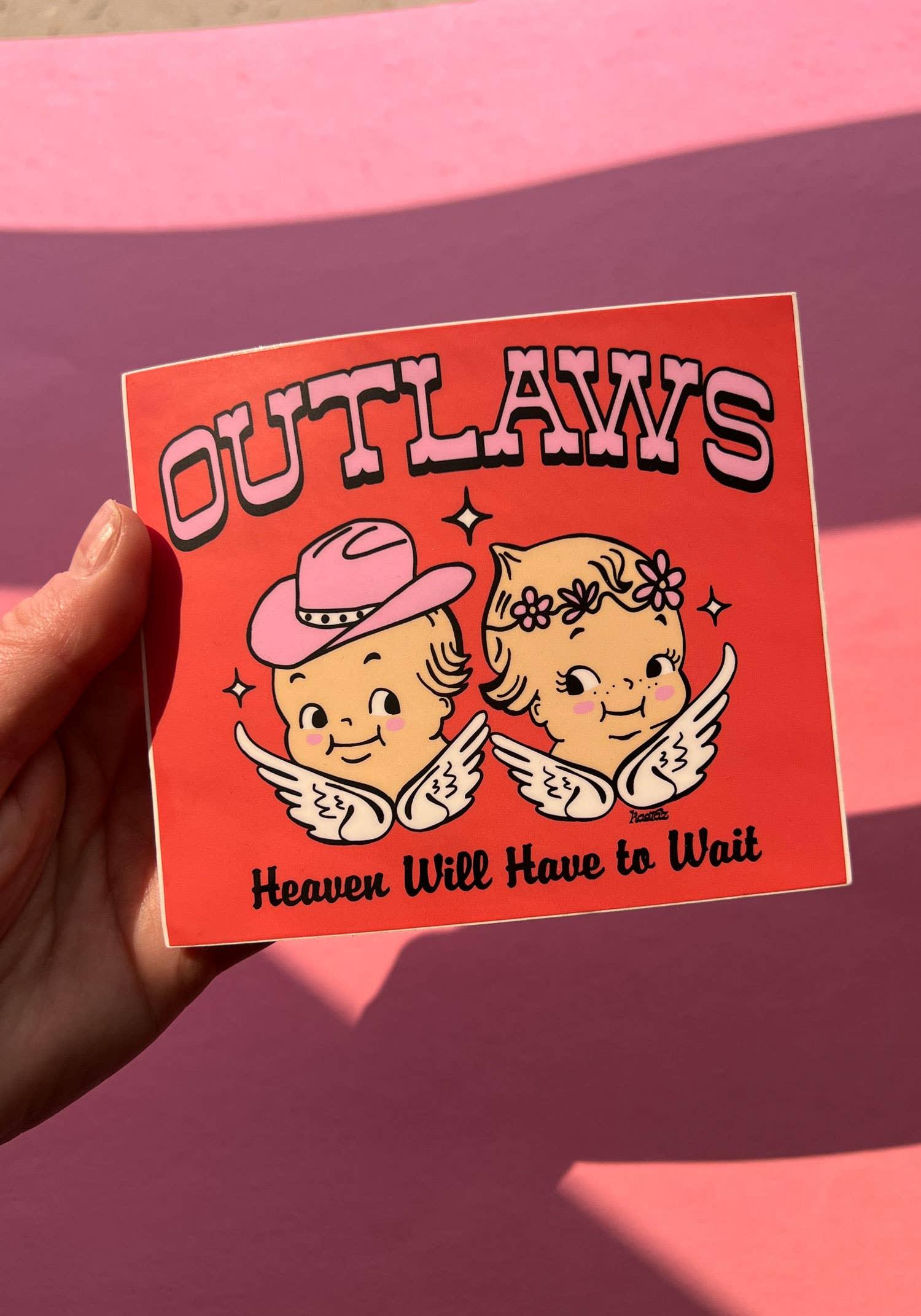 Angel Outlaws Big Vinyl Sticker – Bubble Wrapp Toys